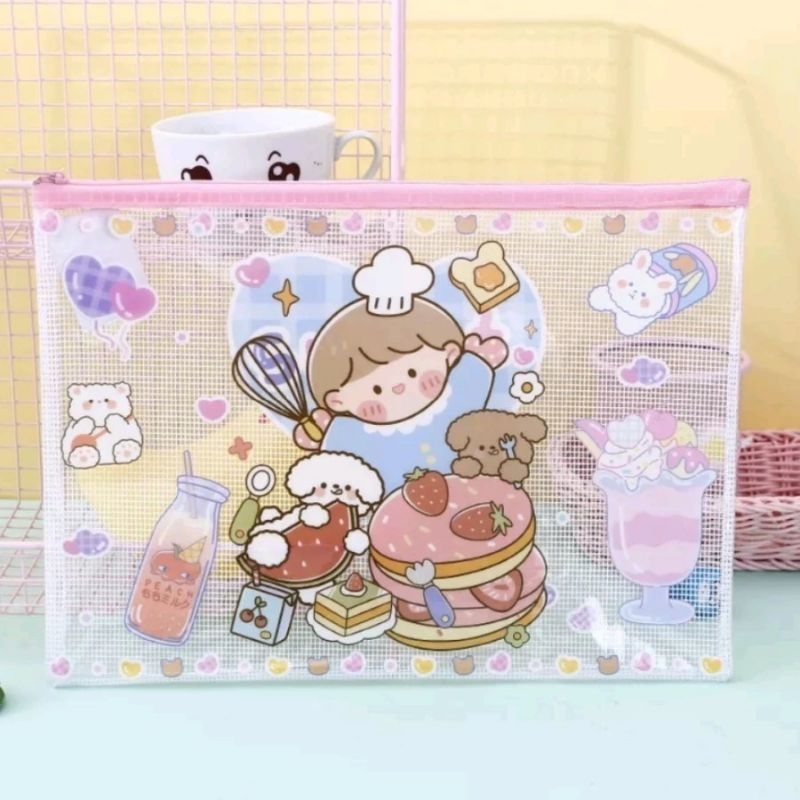 Jual (pimenova) map folder pelastik map lucu pouch lucu ukuran A4 ...