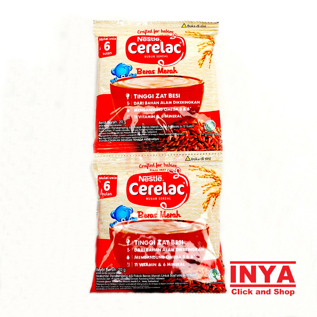 Jual Nestle Cerelac Beras Merah 8x20gr Renceng - Bubur Sereal | Shopee ...