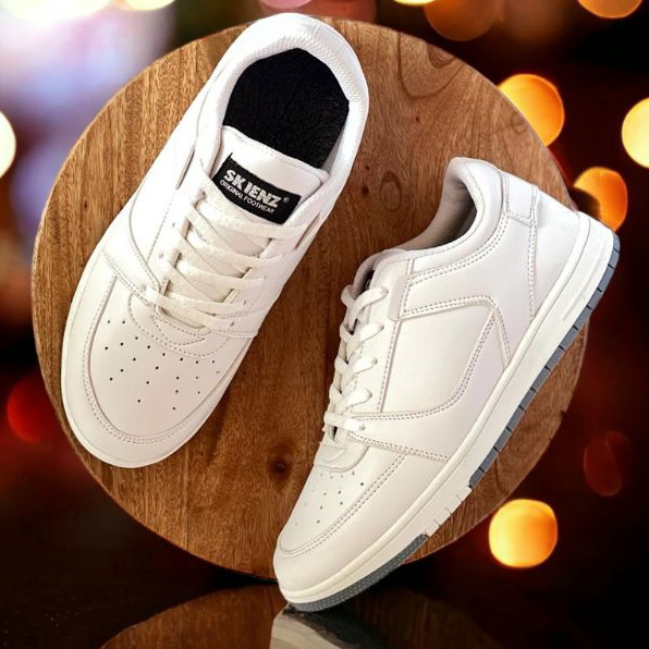 Jual Sepatu Sneakers Putih Pria Casual Sport Olahraga Running | Shopee ...