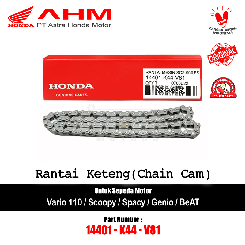 Jual Rantai Mesin Keteng Teming Honda Genio BeAT Scoopy Vario 110 Fi ...
