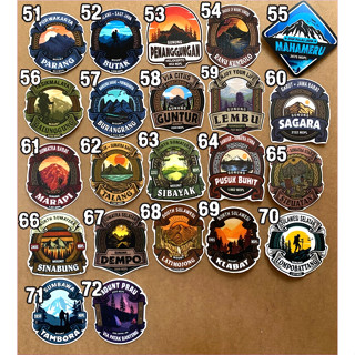 Jual STICKER GUNUNG INDONESIA VINYL+LAMINASI WATERPROOF STIKER GUNUNG ...