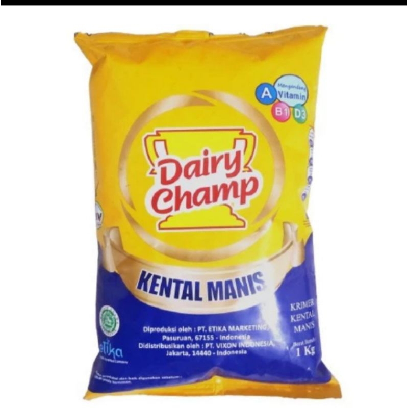 Jual DAIRY CHAMP / DAIRY CROWN KENTAL MANIS 1 KG | Shopee Indonesia