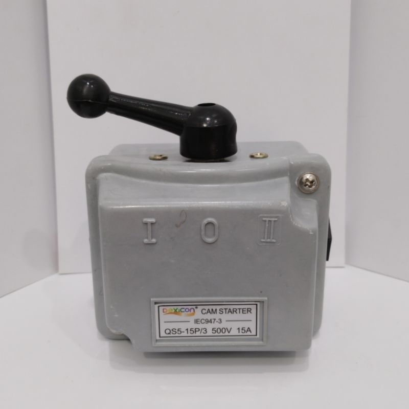 Jual Cam Starter / Handle Listrik 15A On Off Saklar DEXICON QS5-15 ...