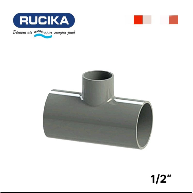 Jual Sambungan pipa Tee merk Rucika tipe D tipis ukuran 4" 5" 6" 8 ...