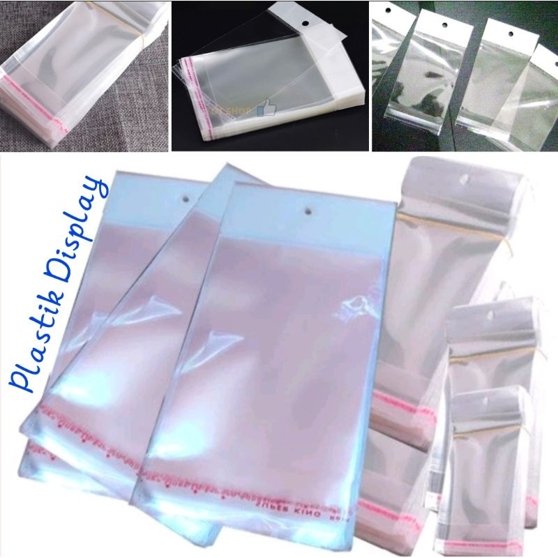 Jual 100 Lembar Plastik Display Plastik OPP Plastik Aksesoris 5 X 10 6 ...