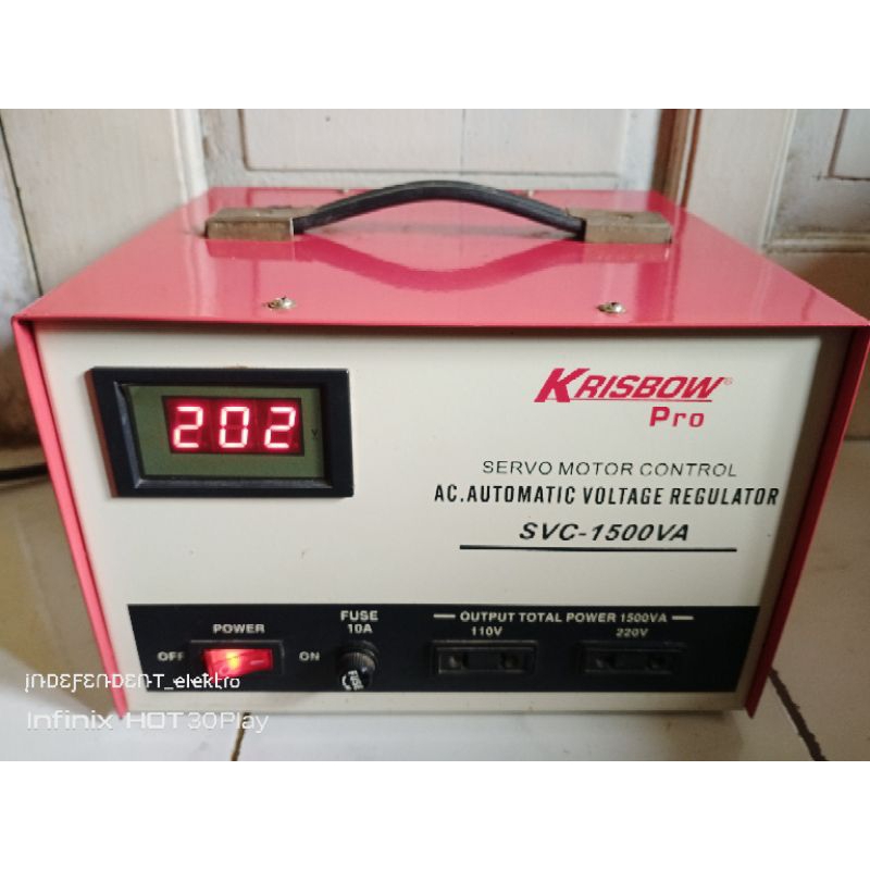 Jual STABILIZER KRISBOW PRO stabilizer krisbow pro SVC-1500VA STAVOL ...