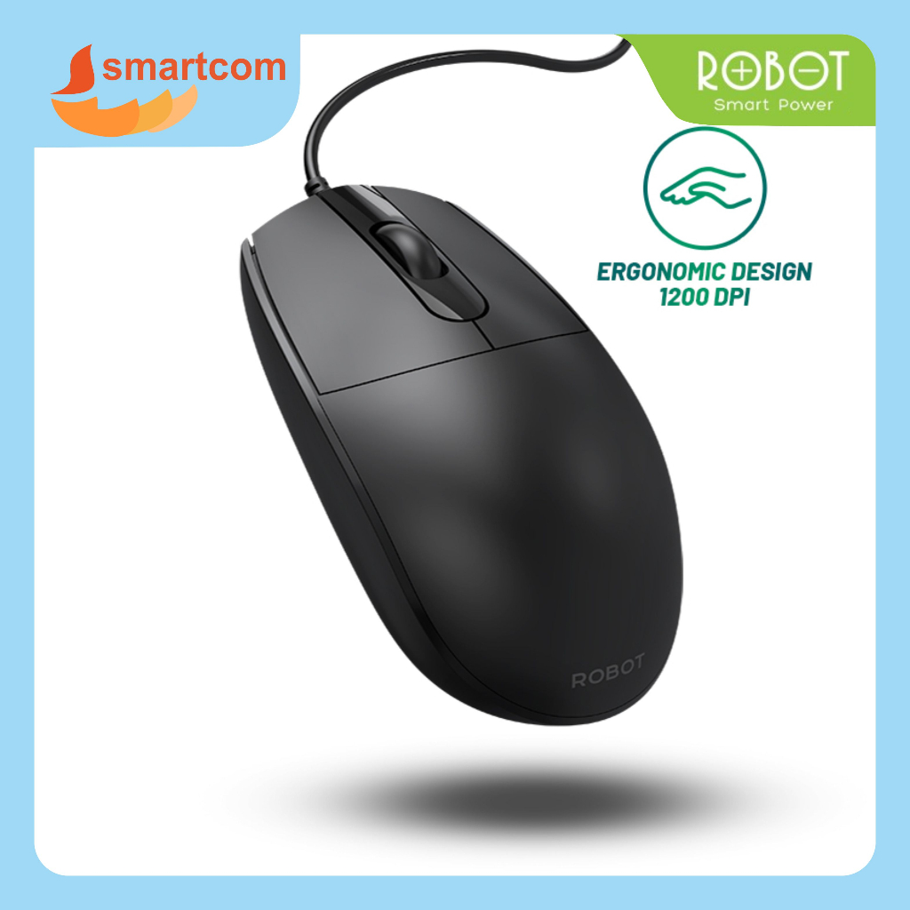 Jual Mouse ROBOT M102 Optical Office Wired Mouse Berkabel / Mouse untuk ...