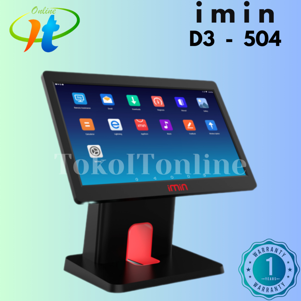Jual Mesin Kasir POS Android Desktop iMin D3 504 HD 15.6 Inch Touchscreen Wifi 2 GB/ 16 GB ...