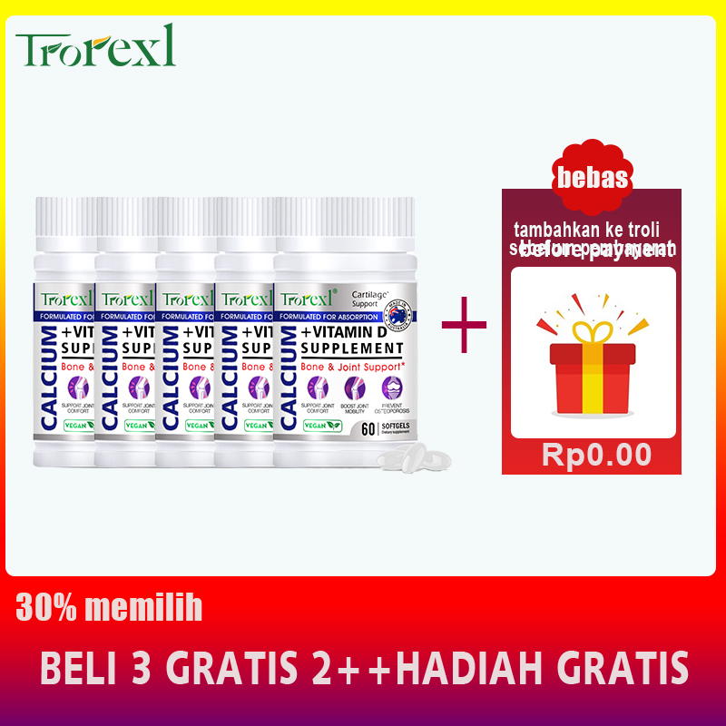 Jual Trorexl 60 Kapsul Suplemen Vitamin D menambah tinggi badan ...