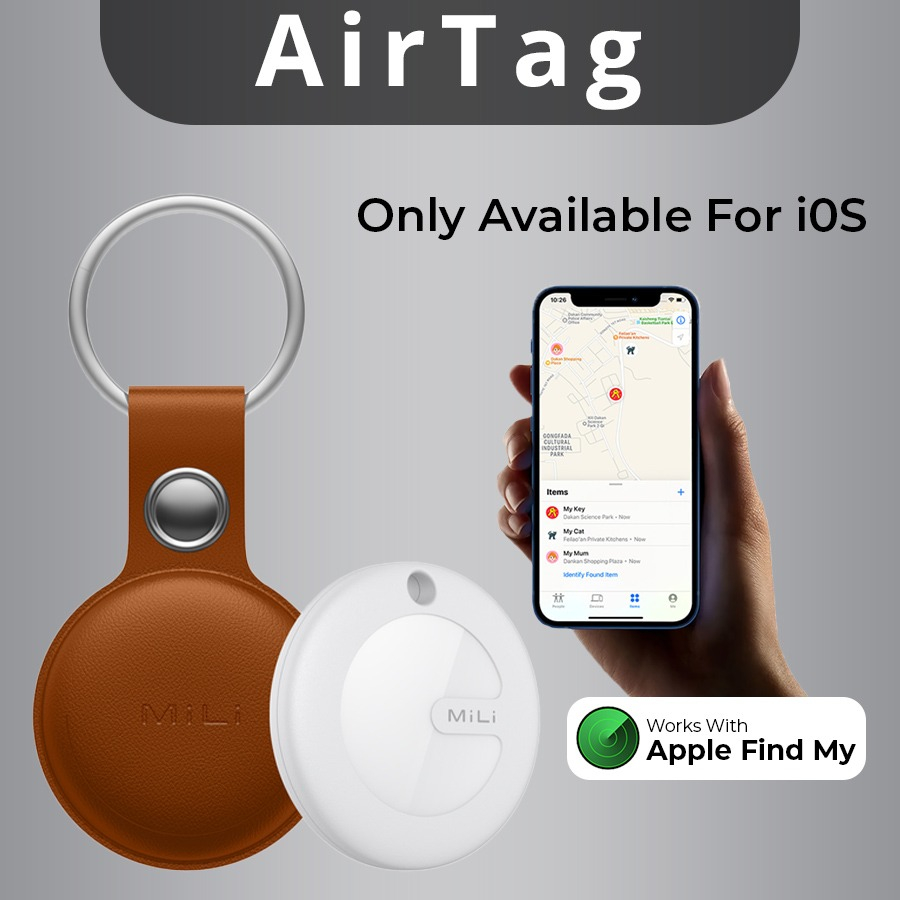 Jual AirTag Key Finder GPS Tracker Apple Find My Airtags Premium Coklat ...