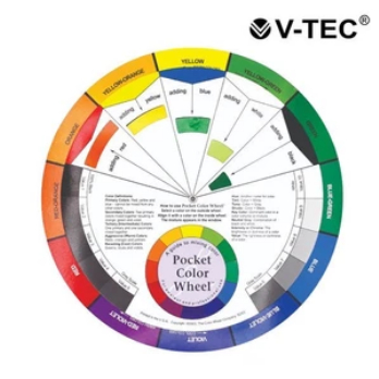 Jual V-Tec Artist's COLOUR Wheel / ColoUR Wheel 14 Cm Roda Panduan ...