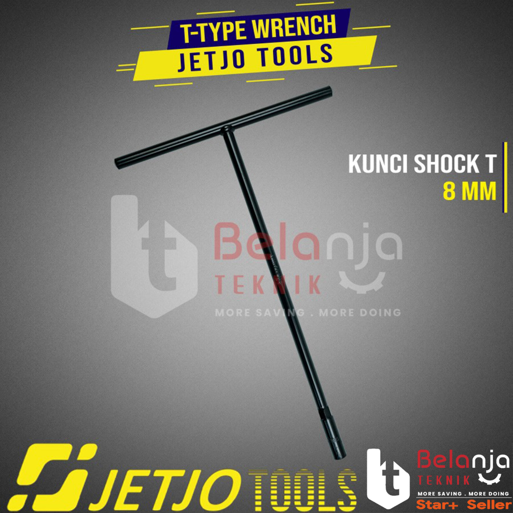 Jual JETJO TOOLS Kunci Shock T Hitam 8 mm Kunci Sok T 8mm T-Type Wrench ...
