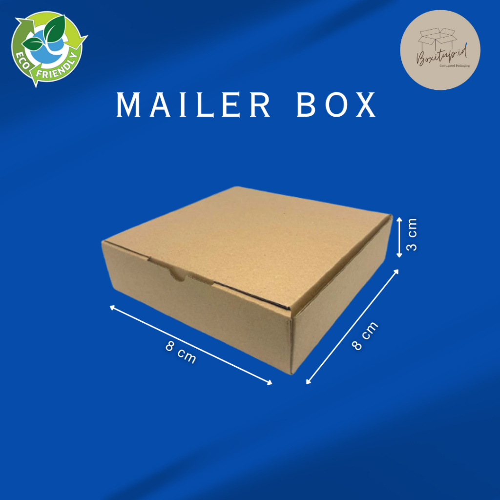 Jual Mailer Box 8x8x3cm Front Lock Kotak Kardus Karton | Shopee Indonesia