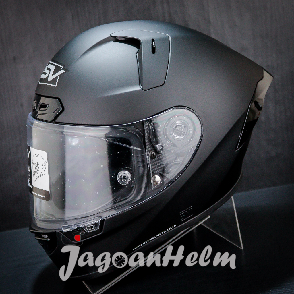Jual HELMET RSV FFS21 SOLID | BLACK MATT / DOFF | FULLFACE | Shopee ...