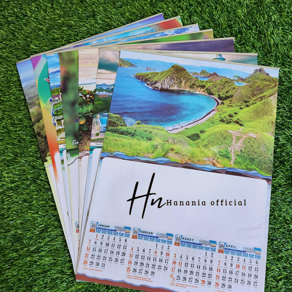 Jual KALENDER 3 LEMBAR ATAU CATUR WULAN TAHUN 2024 DENGAN MOTIF DAN ...