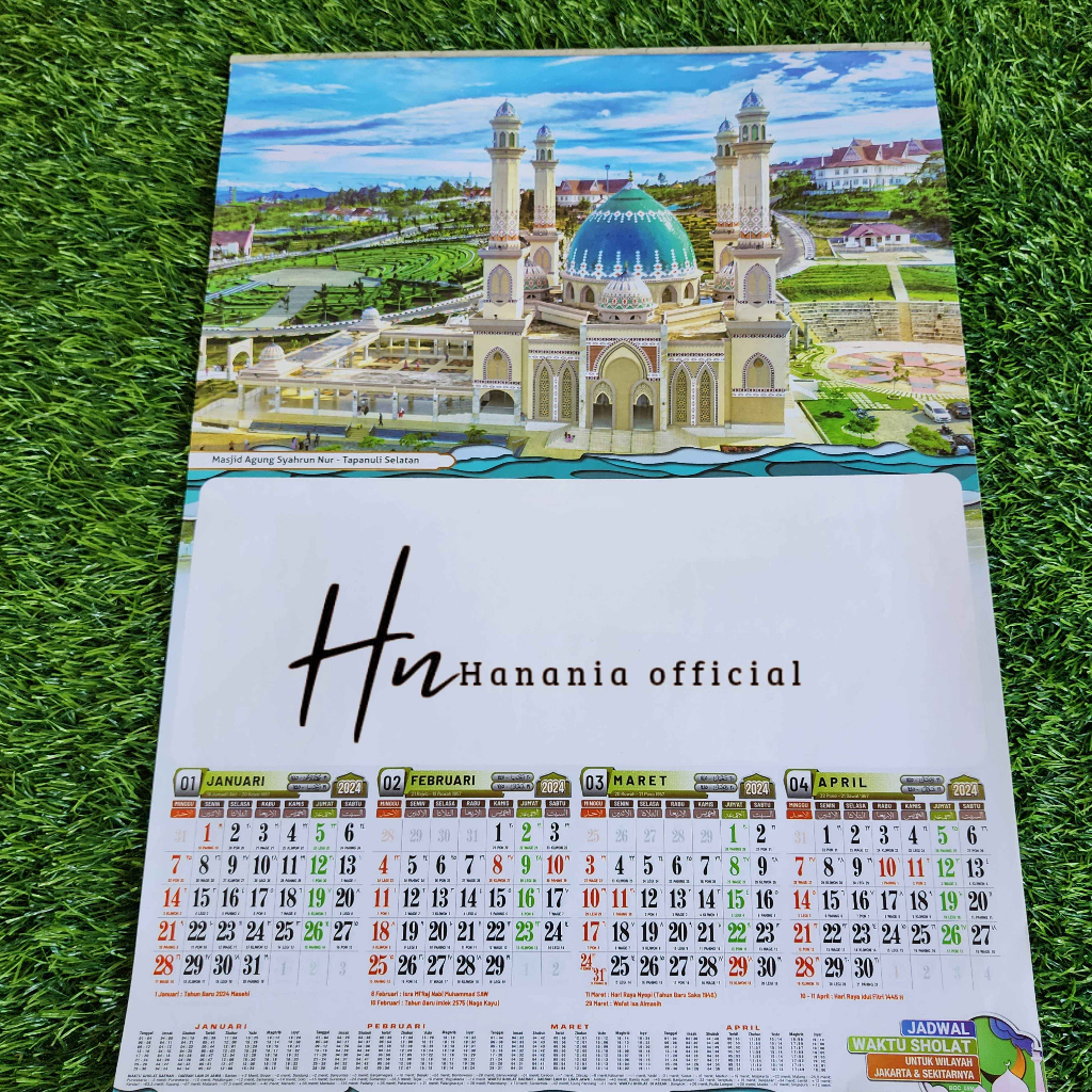 Jual KALENDER 3 LEMBAR ATAU CATUR WULAN TAHUN 2024 DENGAN MOTIF DAN ...