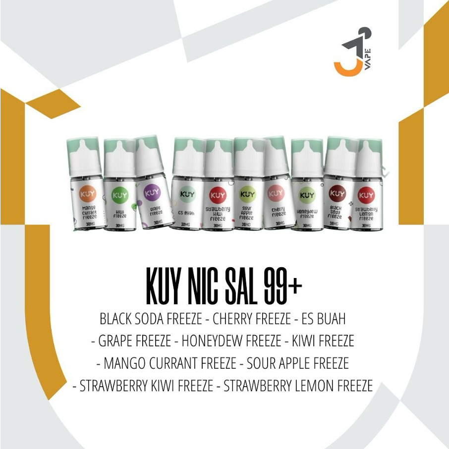 Jual KUY SALTNIC SERIES NIC SALT99+ 30ML 30MG BY MOVI E-LIQUID | Shopee ...