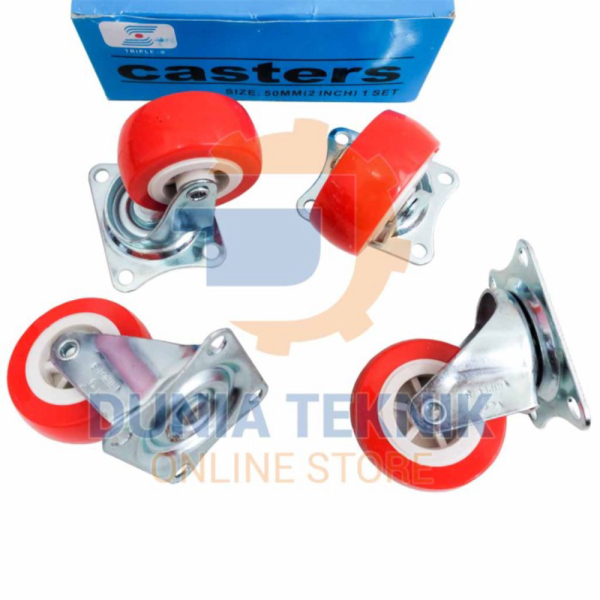 Jual Roda Kastor HITEC 2 Inch Hidup Casters 2 inch 4Pcs Berkualitas ...