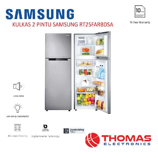 Jual KULKAS 2 PINTU SAMSUNG RT25 FARBDSA DIGITAL INVERTER RT25 FARBD SA ...