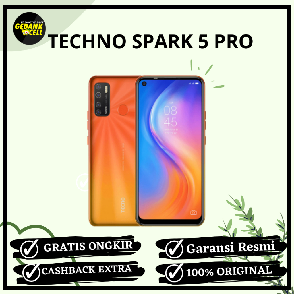 Jual TECHNO SAPRK 5 PRO 4/128 | Shopee Indonesia