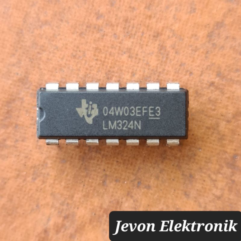 Jual IC Transistor LM 324 N SOP-14 Texas Instrument LM324 DIP-14 LM324N ...