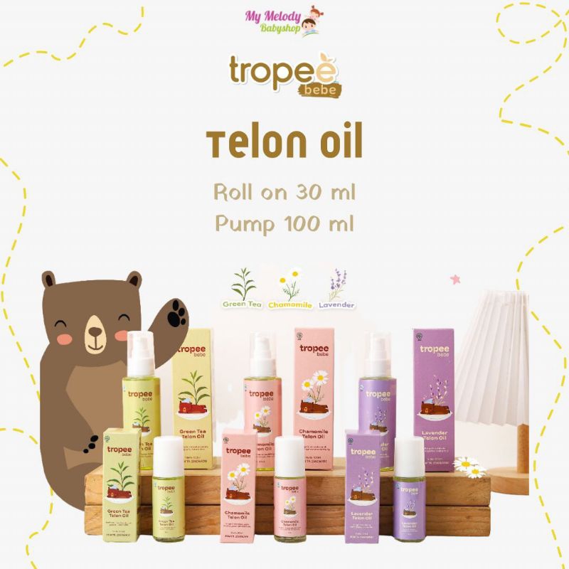 Jual Tropee Bebe - Telon Oil - Minyak Telon 30ml Roll On & 100ml | Shopee Indonesia