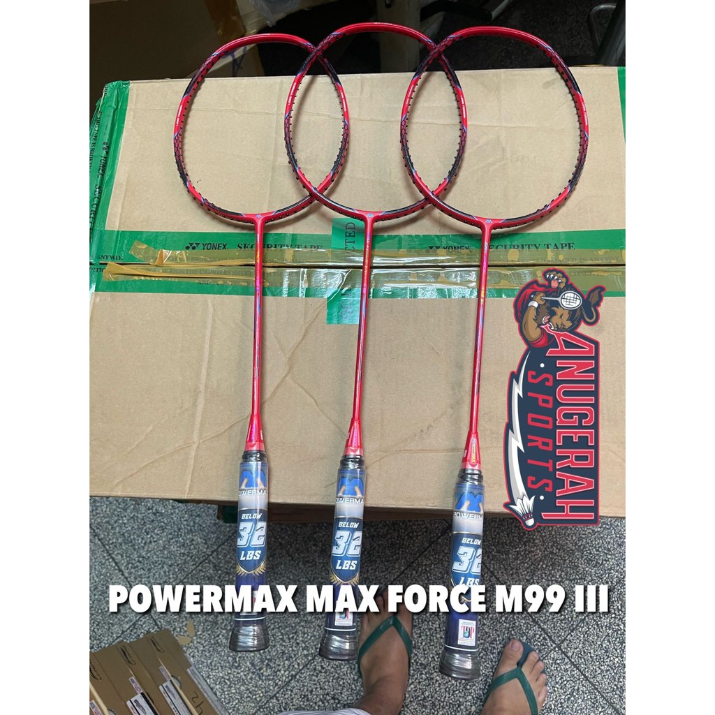 Jual Raket Badminton POWERMAX MAX FORCE M99 III / MAX-FORCE M 99 III ...