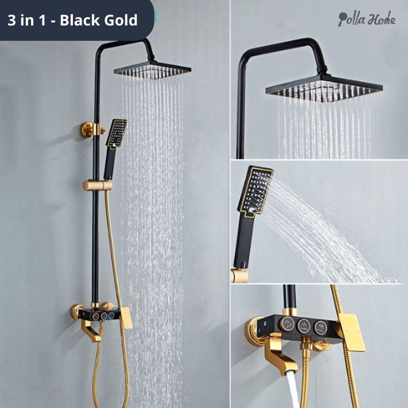 Jual Ollahom Shower Kamar Mandi 1 Set + Kran Cabang/Shower Mandi Set Stainless/Mandi Shower Set ...