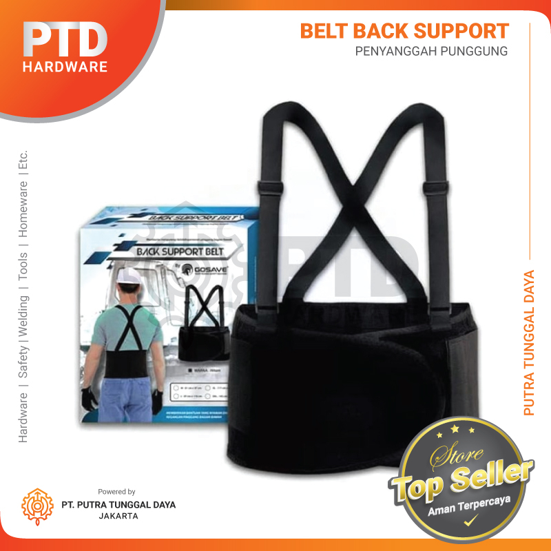 Jual Back Support Belt Penyangga Punggung dan Pinggang Gosave | Shopee Indonesia