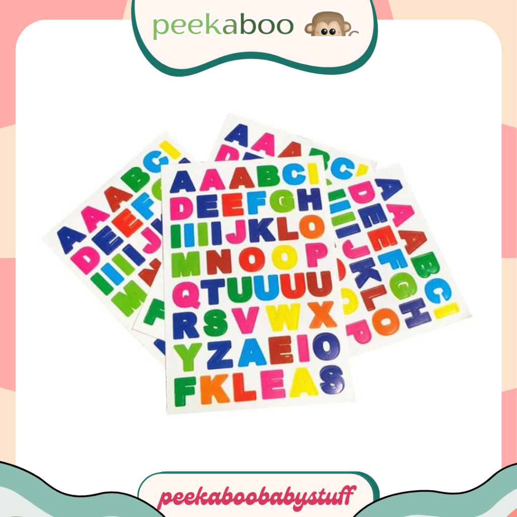 Jual STICKER REWARDS ANAK - HURUF ABC || STICKER REWARD ANAK || STIKER ...