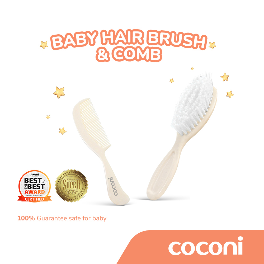 Jual COCONI Baby Comb & Hair Brush | Sisir Sikat Rambut Bayi 2 Pcs ...
