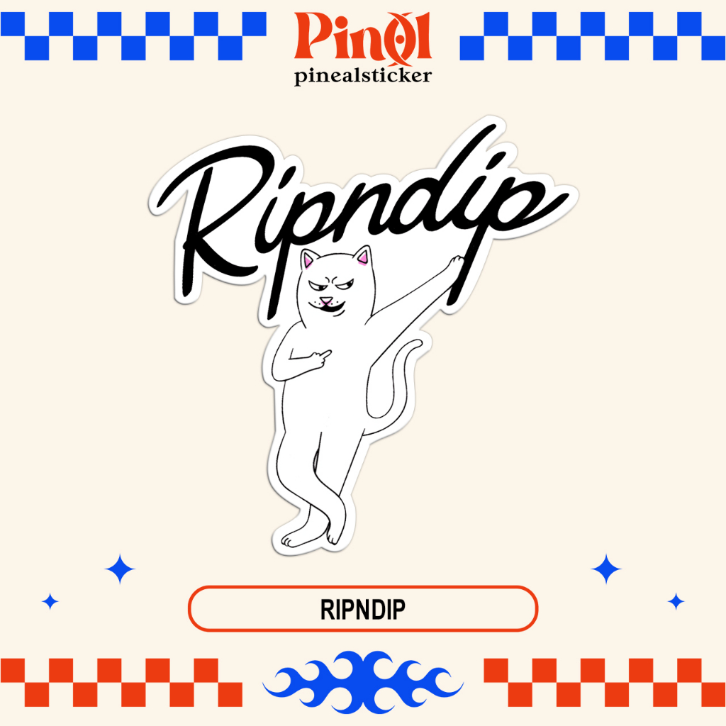Jual Sticker/Stiker Skate "RIPNDIP 10" Bootleg | Shopee Indonesia