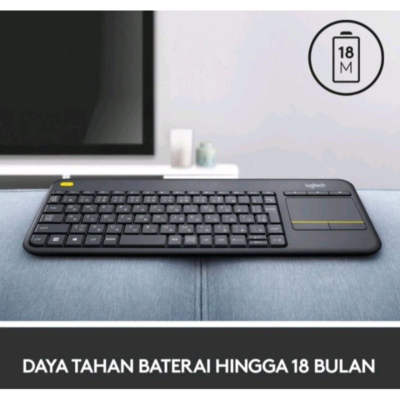 Jual Keyboard Logitech K400 WIRELESS TOUCH original | Shopee Indonesia