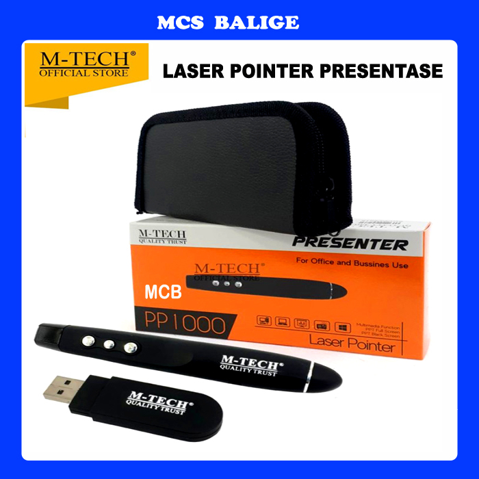 Jual M-Tech Original Laser Pointer PP1000 Alat Wireless Presentasi | Shopee Indonesia