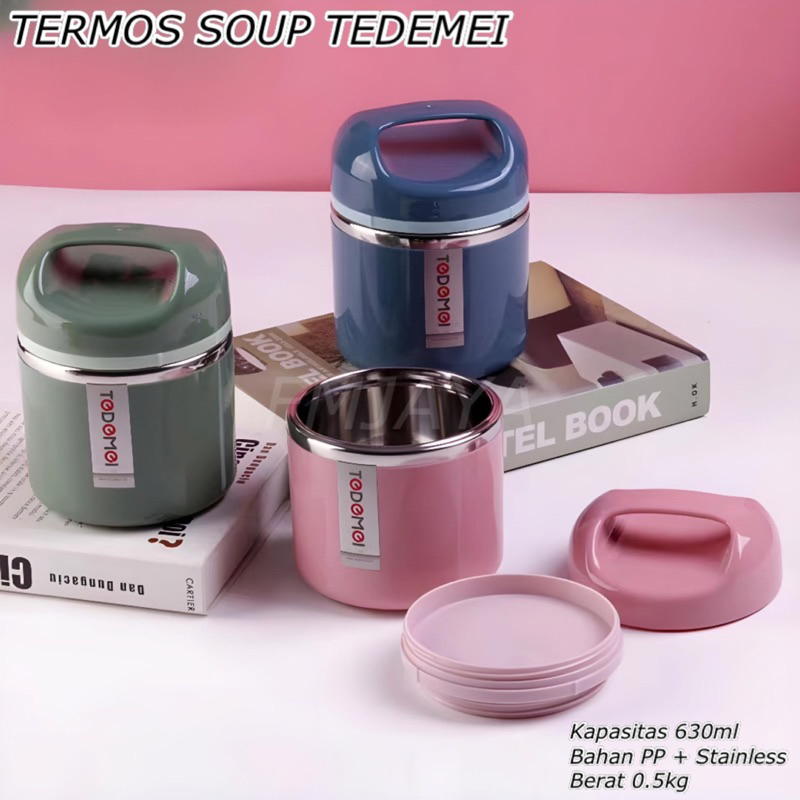 Jual TERMOS SUP 630ML || TERMOS SOUP GAGANG ANTI TUMPAH || TERMOS SOUP ...