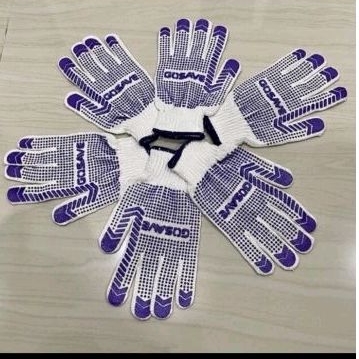 Jual sarung tangan bintik ungu gosafe gosave hand gloves go save 6baris ...