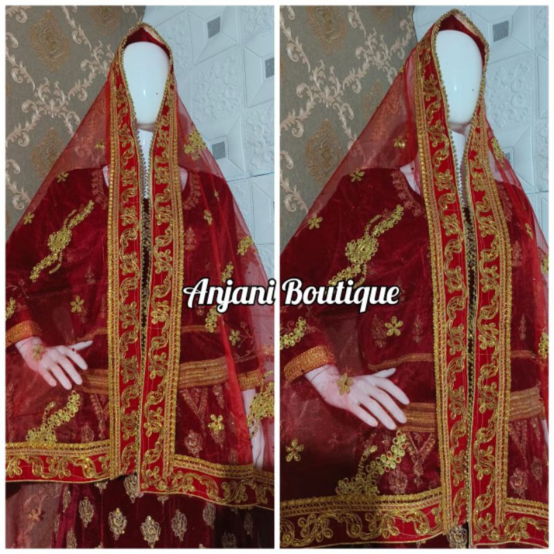 Jual Selendang india ori / dupatta india / selendang pengantin india ...