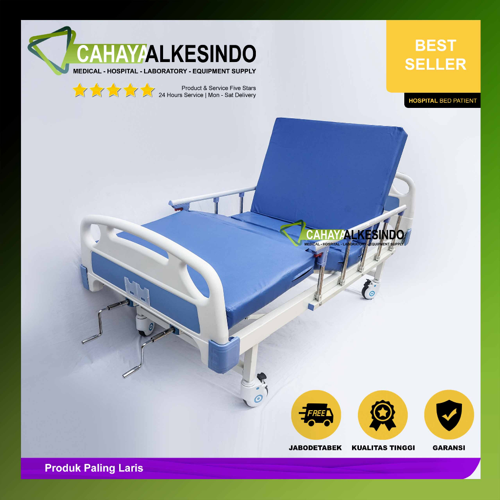 Jual Bed Pasien 2 Crank ABS Ranjang Tempat Tidur Rumah Sakit Medis 2 ...