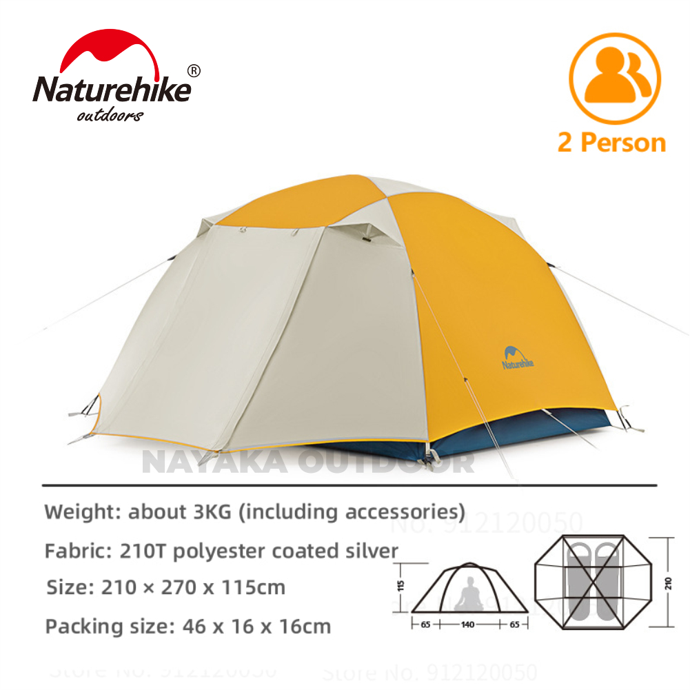 Jual Tenda Camping Naturehike Cloud Creek Pro 2P CNK2300ZP024 Cloud ...