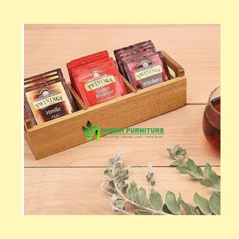 Jual Box teh dan Kopi Sachet Kayu / Wooden tea bag organizer | Shopee ...