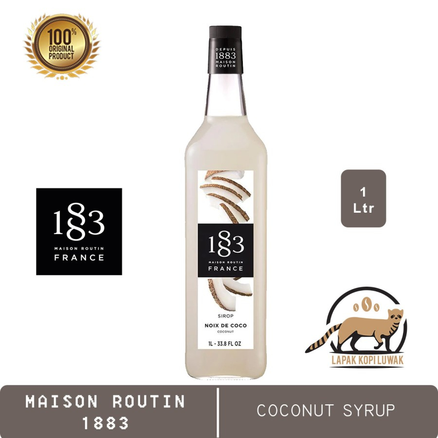 Jual Coconut Syrup merk 1883 Maison Routin | Shopee Indonesia