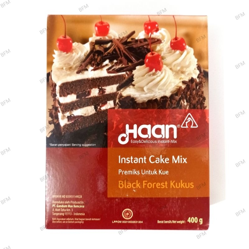 Jual Haan Instant Cake Mix Black Forest Kukus 400 Gr | Shopee Indonesia