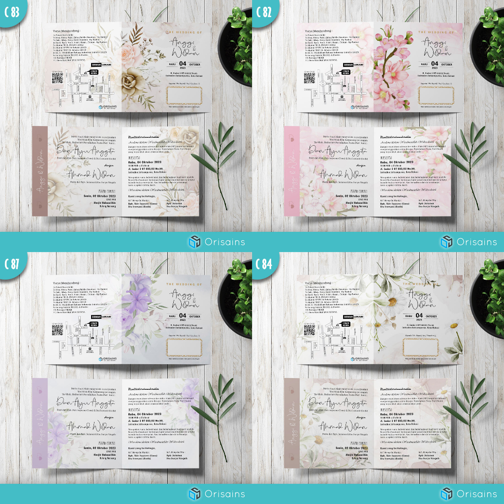 Jual Paling Murah Undangan Pernikahan Aesthetic Banyak Pilihan Variasi ...