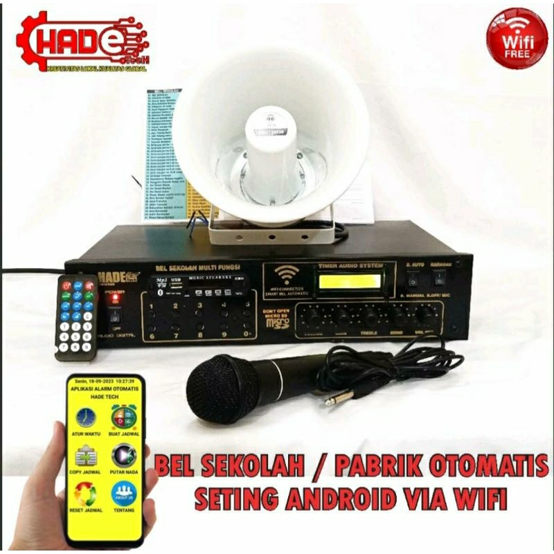 Jual bel sekolah otomatis setting android wifi lengkap | Shopee Indonesia