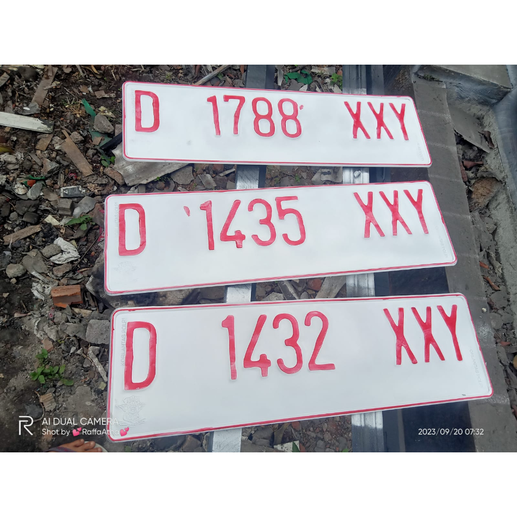 Jual plat nomor mobil sementara ( ompang ) | Shopee Indonesia