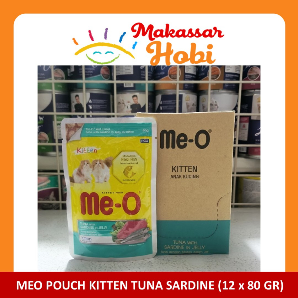 Jual Meo Pouch 80gr 1 Dus isi 12 Semua Rasa Adult Kitten Tuna Beef ...