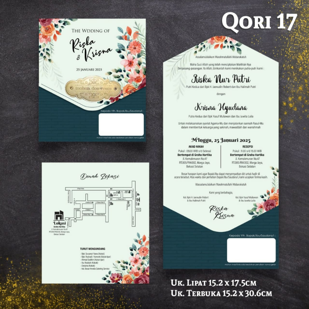 Jual Undangan Pernikahan Blangko Rustic Aesthetic Nikah Sunatan ...