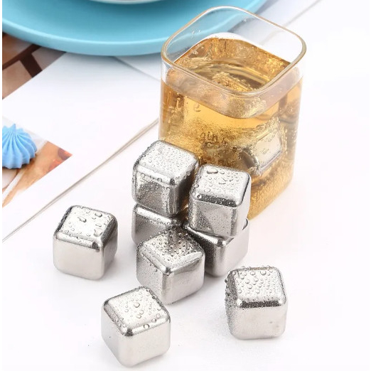 Jual Es Batu Stainless Steel Food Grade ice cube cubes reusable pakai ...