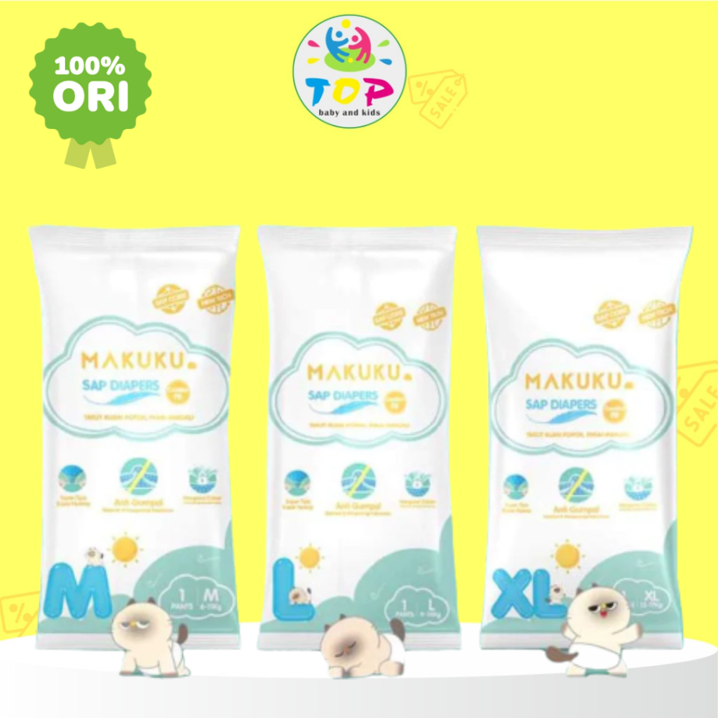 Jual MAKUKU AIR DIAPERS FIT PANTS RENCENG | Shopee Indonesia