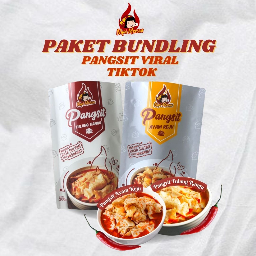Jual PAKET 2 VARIAN PANGSIT (Tulang rangu + Ayam Keju) NYAI MERCON ...